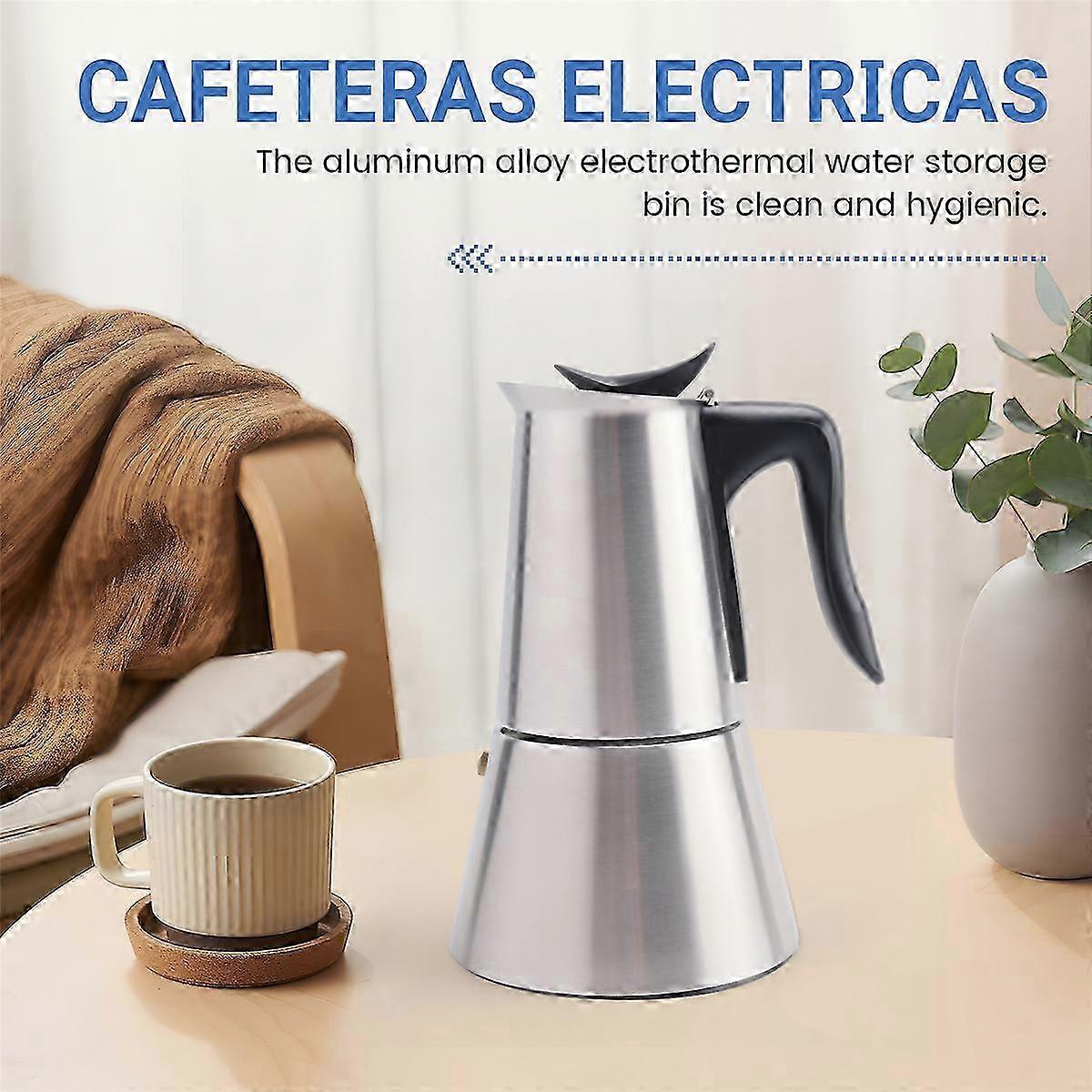 Classic Electric Moka Pot 6 Cup Stovetop Espresso Maker EU | Fruugo UK