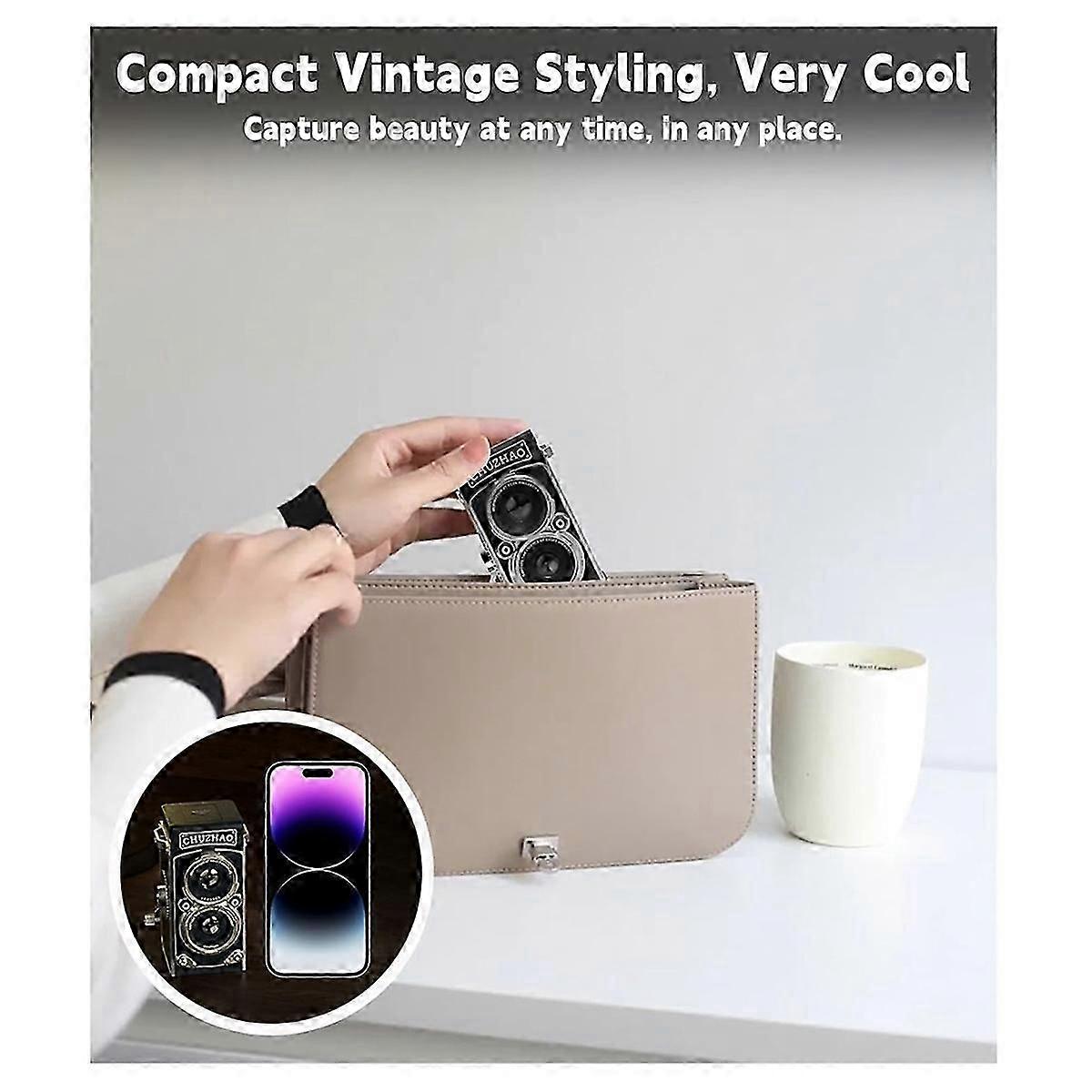 Digital Vintage Camera, 1080P CCD Retro Dual Reflex Camera,Joystick ...
