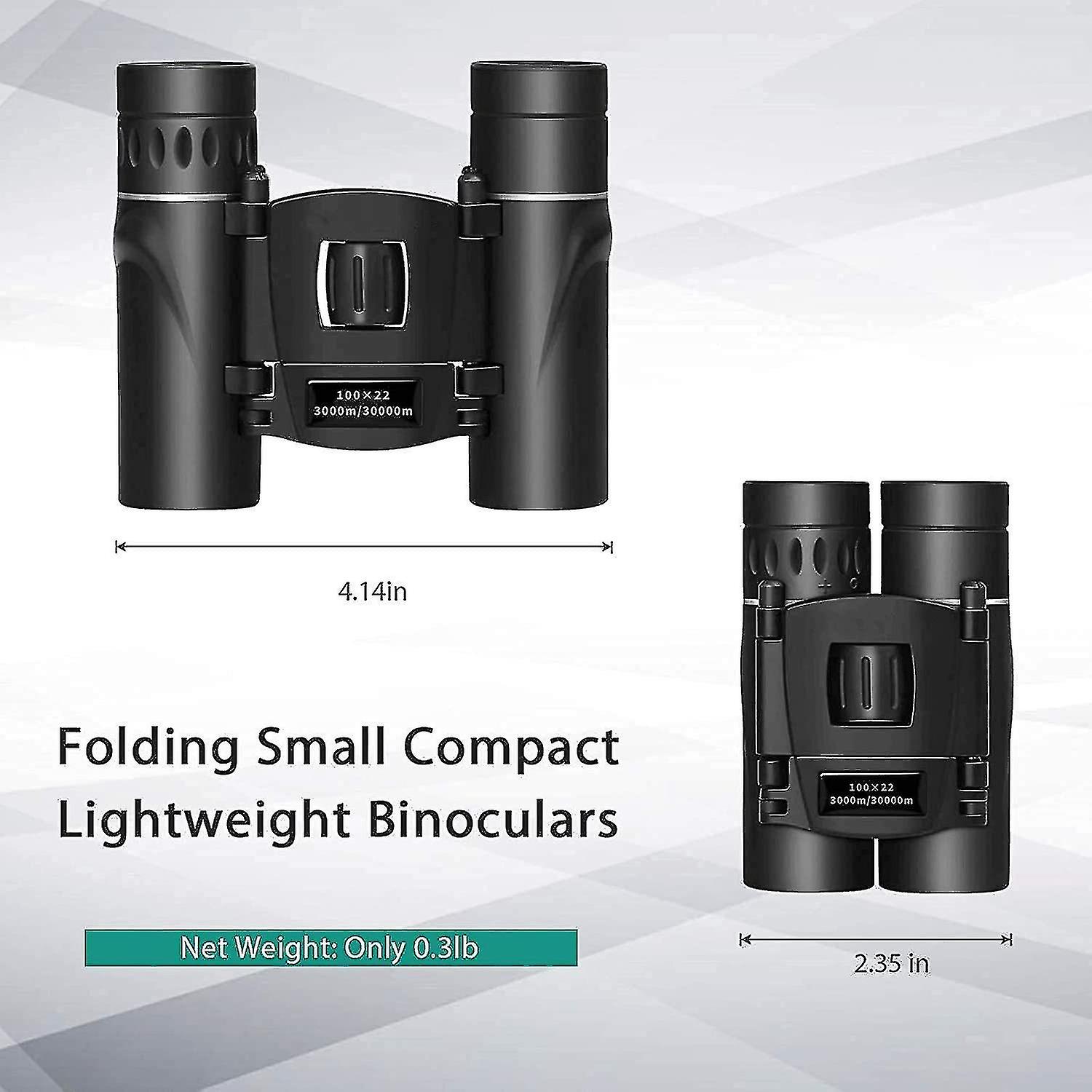 Binoculars 100x22 Compact Binoculars For Bird Watching, Hiking, Hunting ...