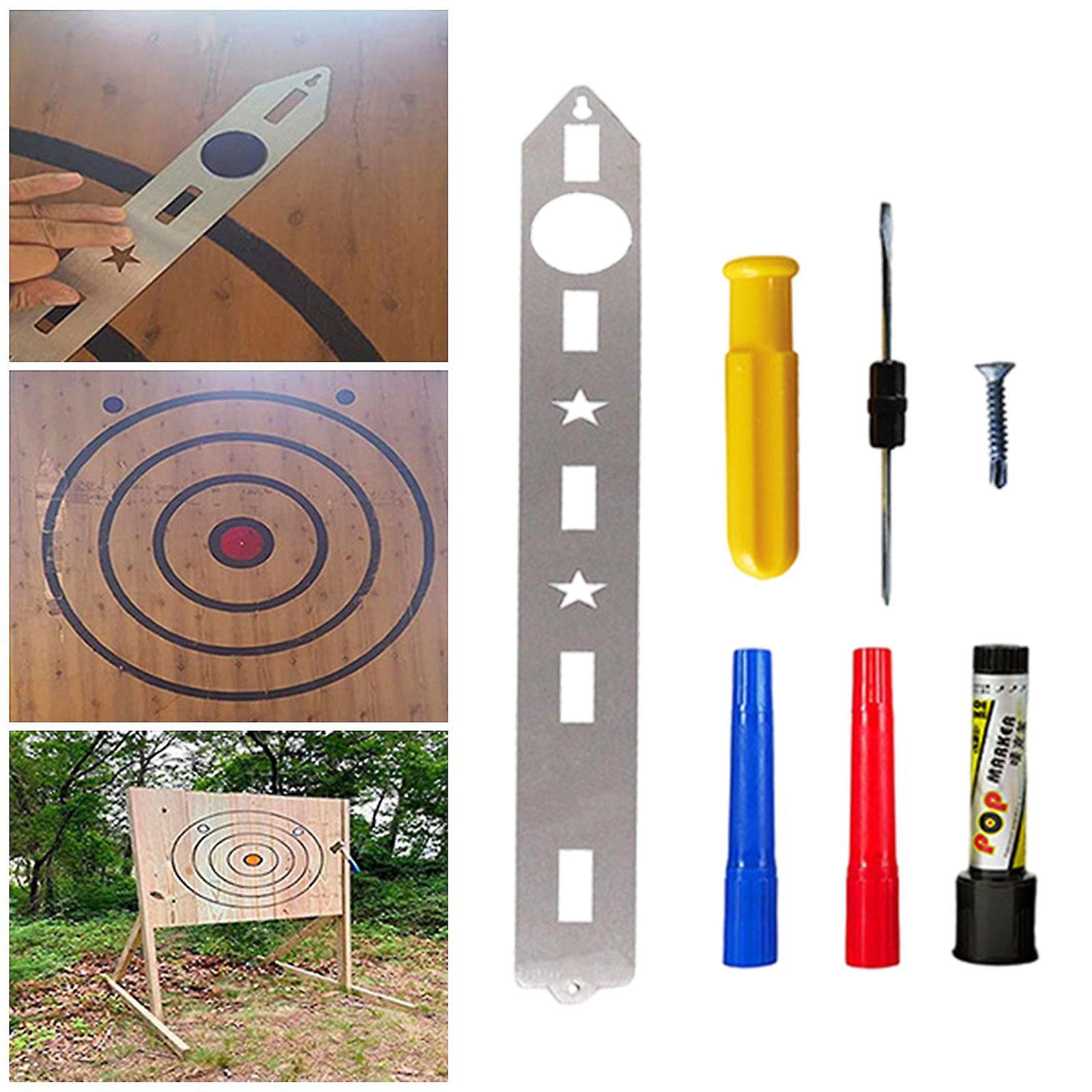 Stainless Steel Throwing Axe Target Template Stencil,axe Throwing Target Template For Axe ...