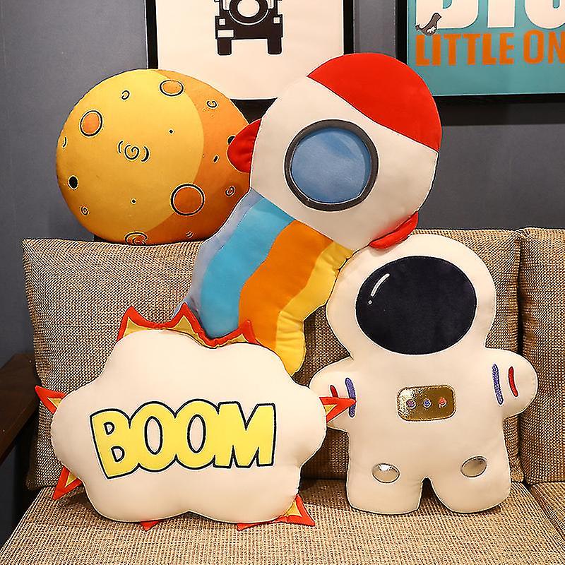 Astronaut Rocket Plush Doll Spaceman Plush Pillow Stuffed Animal Toys ...