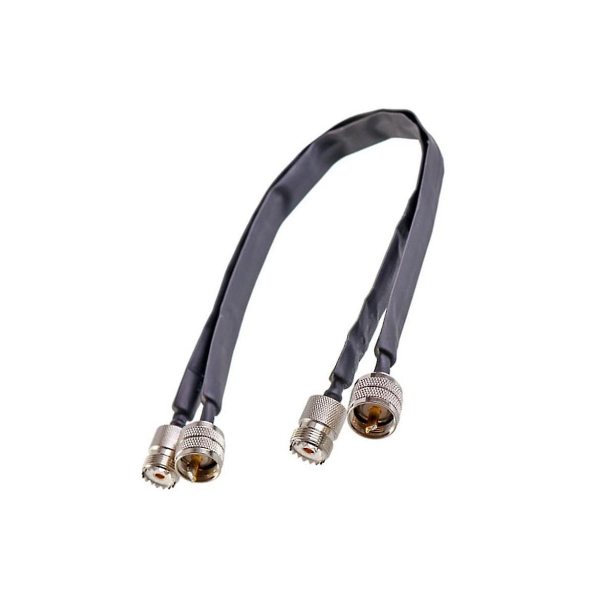 Window/Door Pass Through Flat RF Coaxial Cable SO239 UHF Female to UHF ...