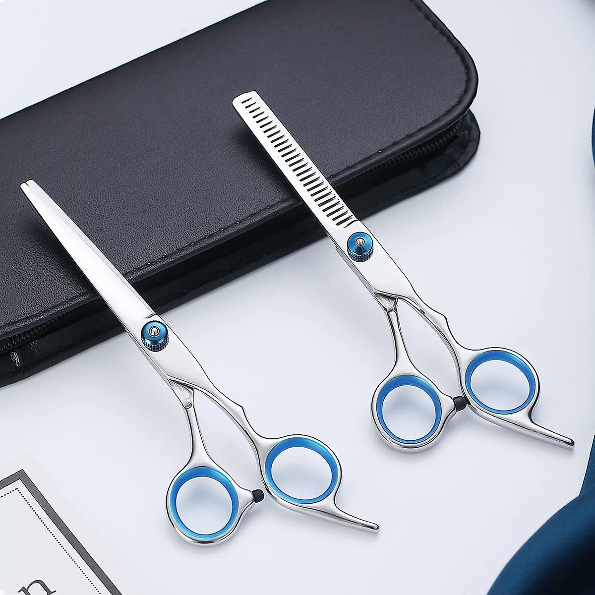 Hair Cutting Scissors Set, Professional Hair Thinning Scissors, Teeth ...