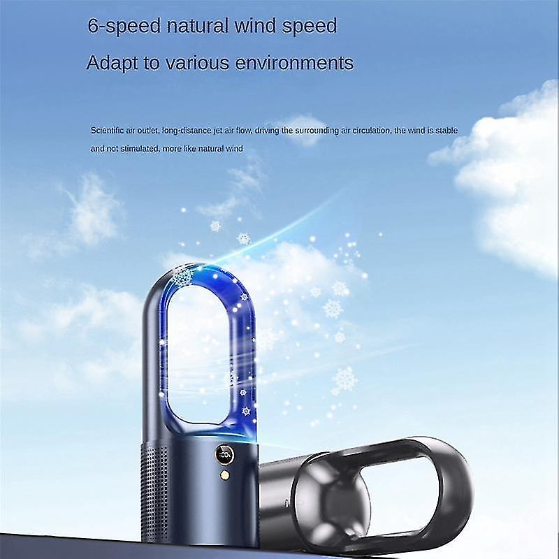 Hold Desk Turbo Bladeless Electric Fan Usb Recharable Silent Mini ...