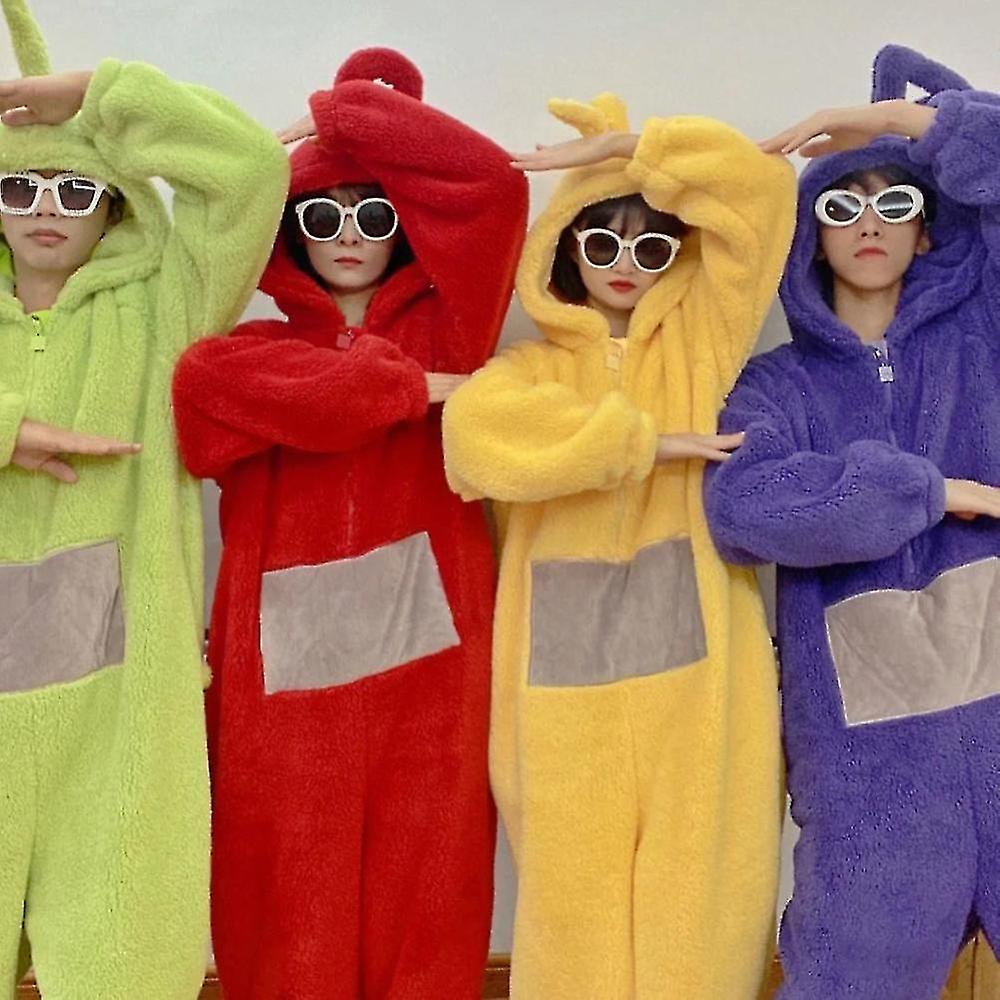 Home 4 Colors Teletubbies Cosplay For Adult Funny Tinky Winky Anime ...