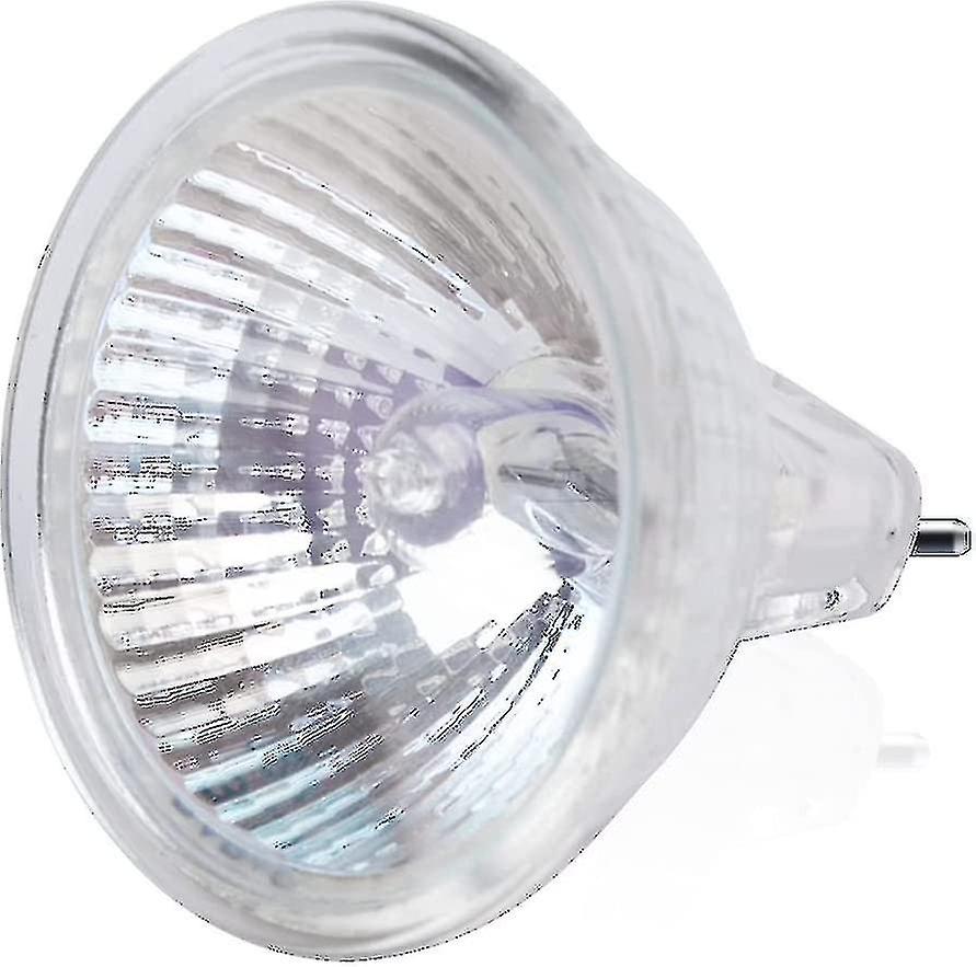 Set Of 8 Gu5.3 Mr16 20w 12v Warm White Halogen Bulb, Glass Cover ...