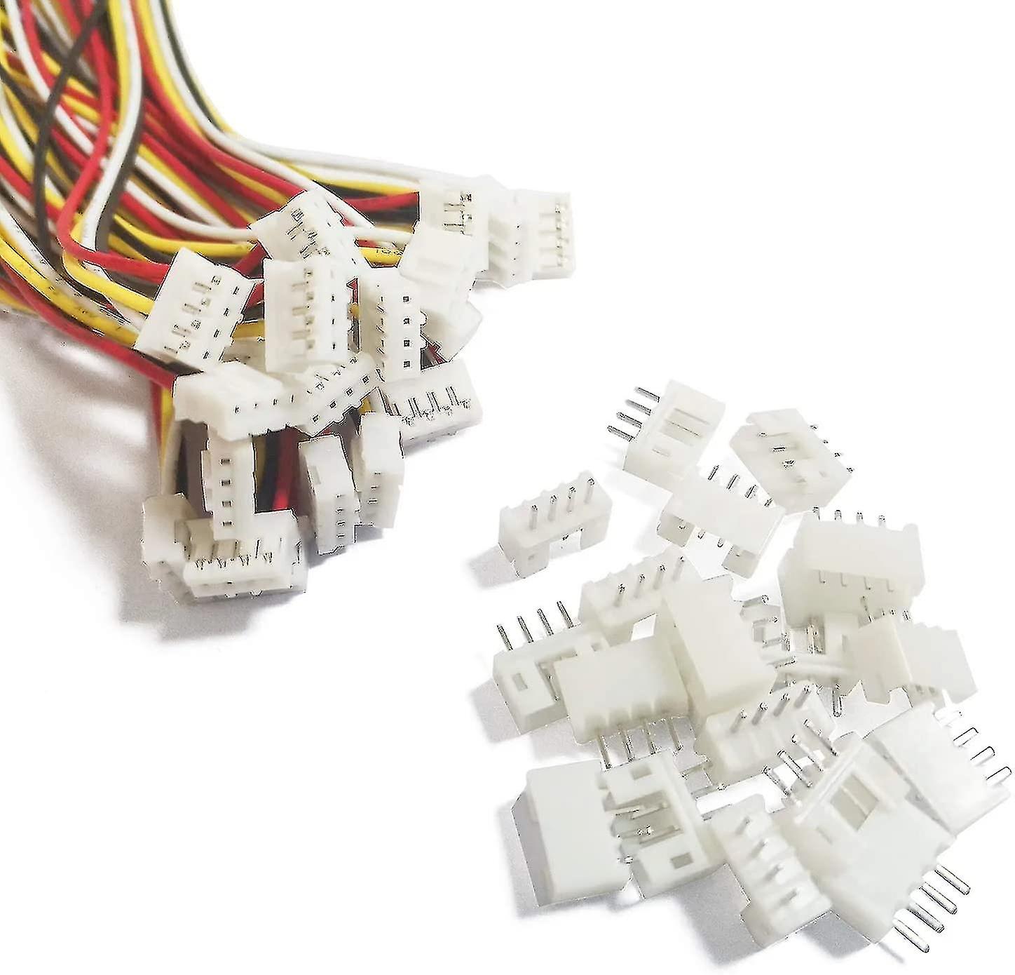 Kryp 50 Pairs Jst Male 4 Pin Jst-ph Connector Micro Jst 2.0mm 4 Pin Connector With Cable Wire ...