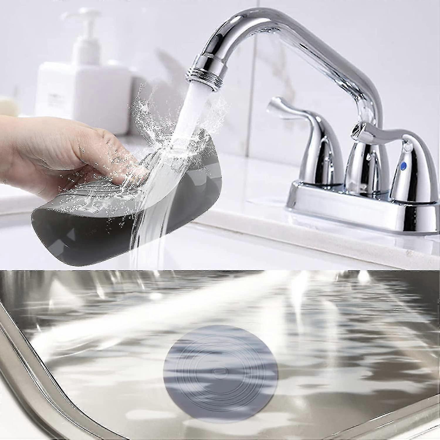 3 Pieces Silicone Sink Stopper, Universal Drain Stoppers, Kitchen Sink ...