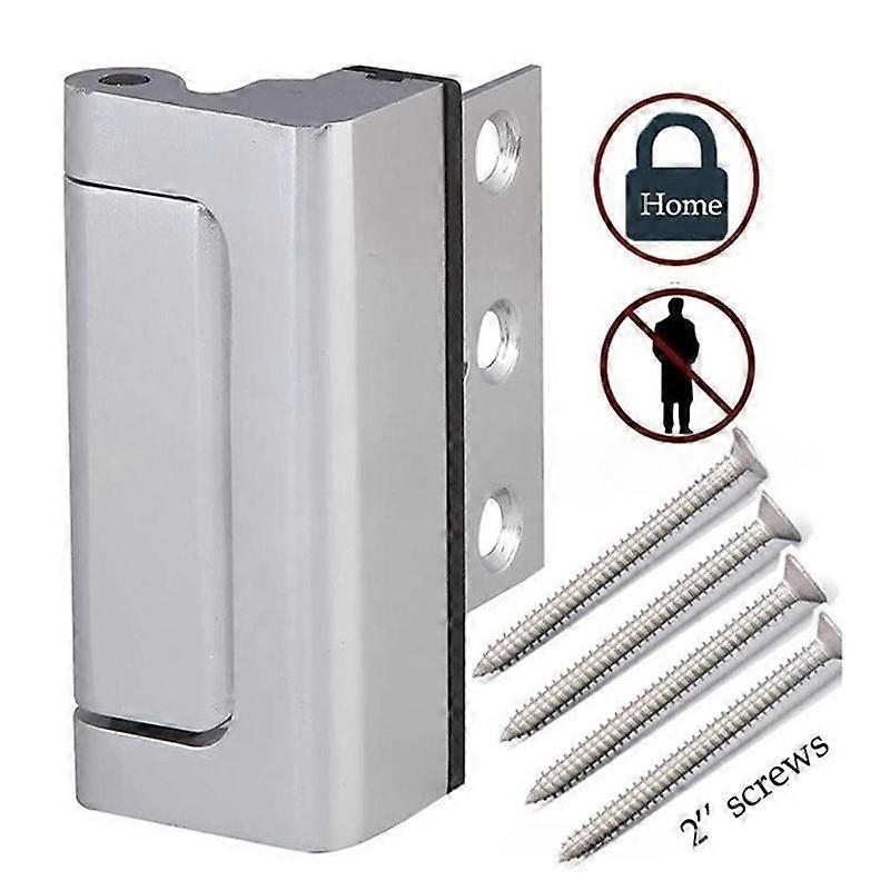 2 Pack Home Security Door Lock Withstand 800 Lbs For Inward Swinging ...