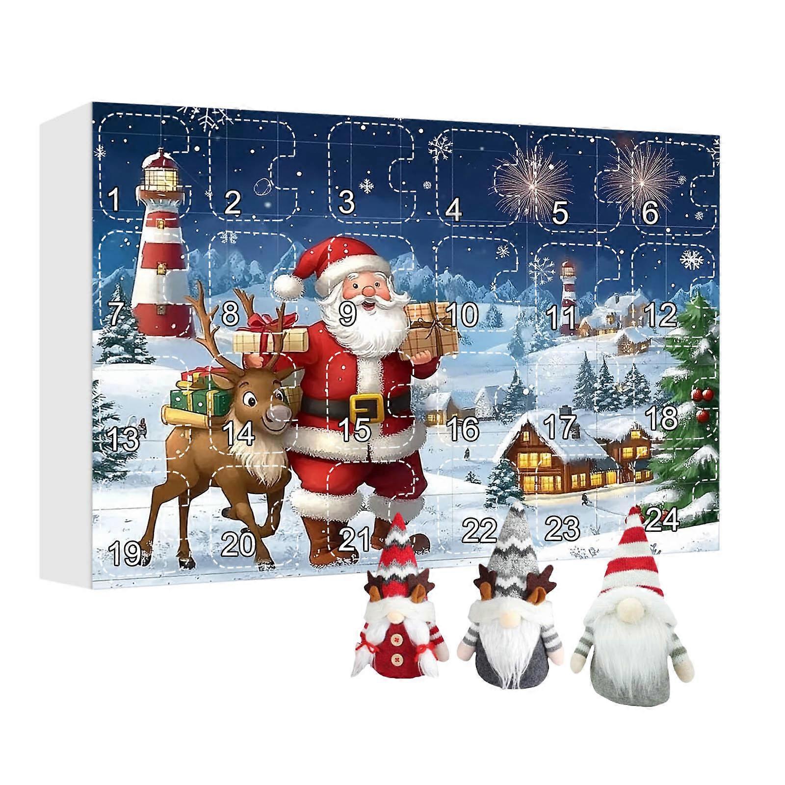 Advent Calendar 2024 Christmas Gnome Advent Calendar With Collectible ...