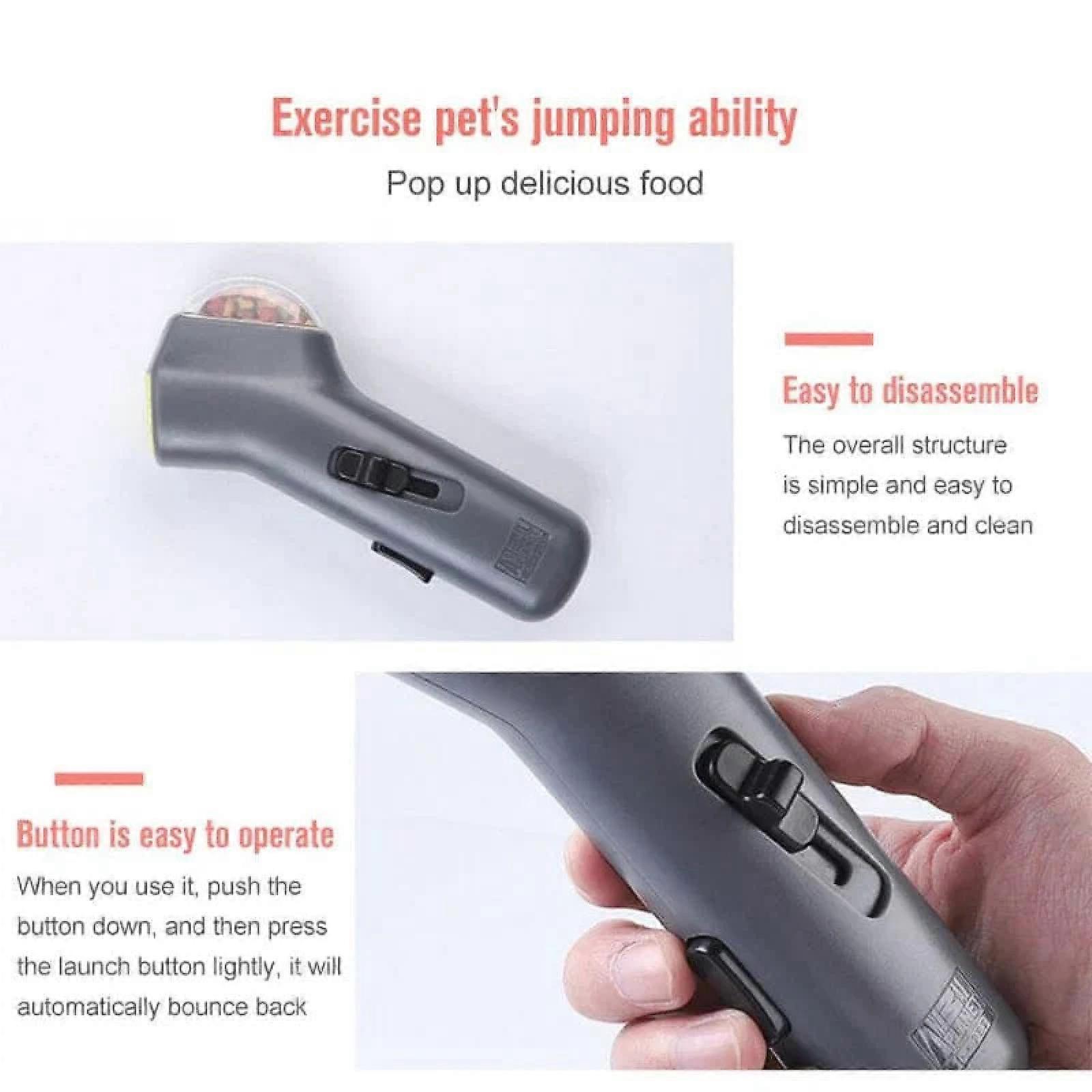 Dog Snack Training Gun Catapult Launcher Pet Food Feeder Catapult Push ...