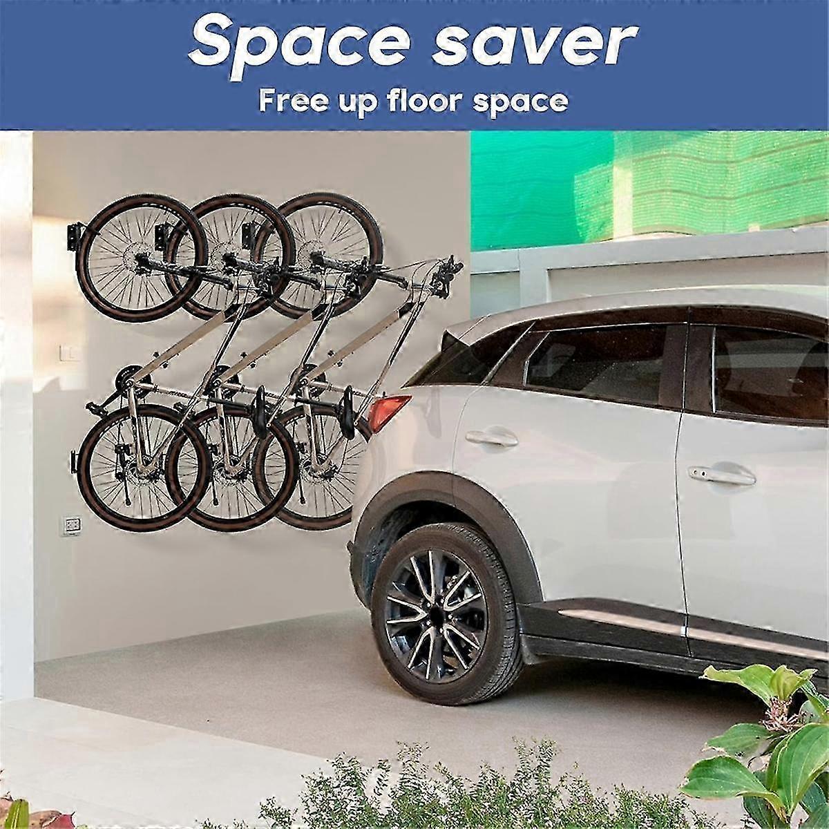 1 PACK Swivel Bike Rack Garage Wall Mount Bike Hangers compatible with ...