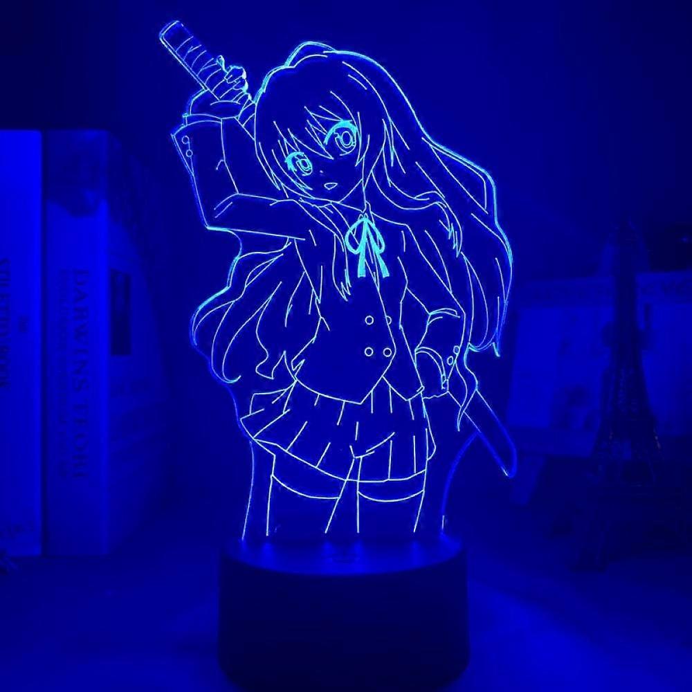 3D Night Lamp Toradora Taiga Aisaka Anime LED Light for Bedroom Decor ...