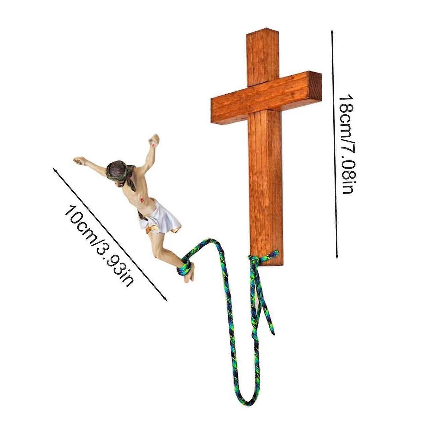 Jesus Bungee Wall Cross Decoration Home Office Church Wall Hanging ...