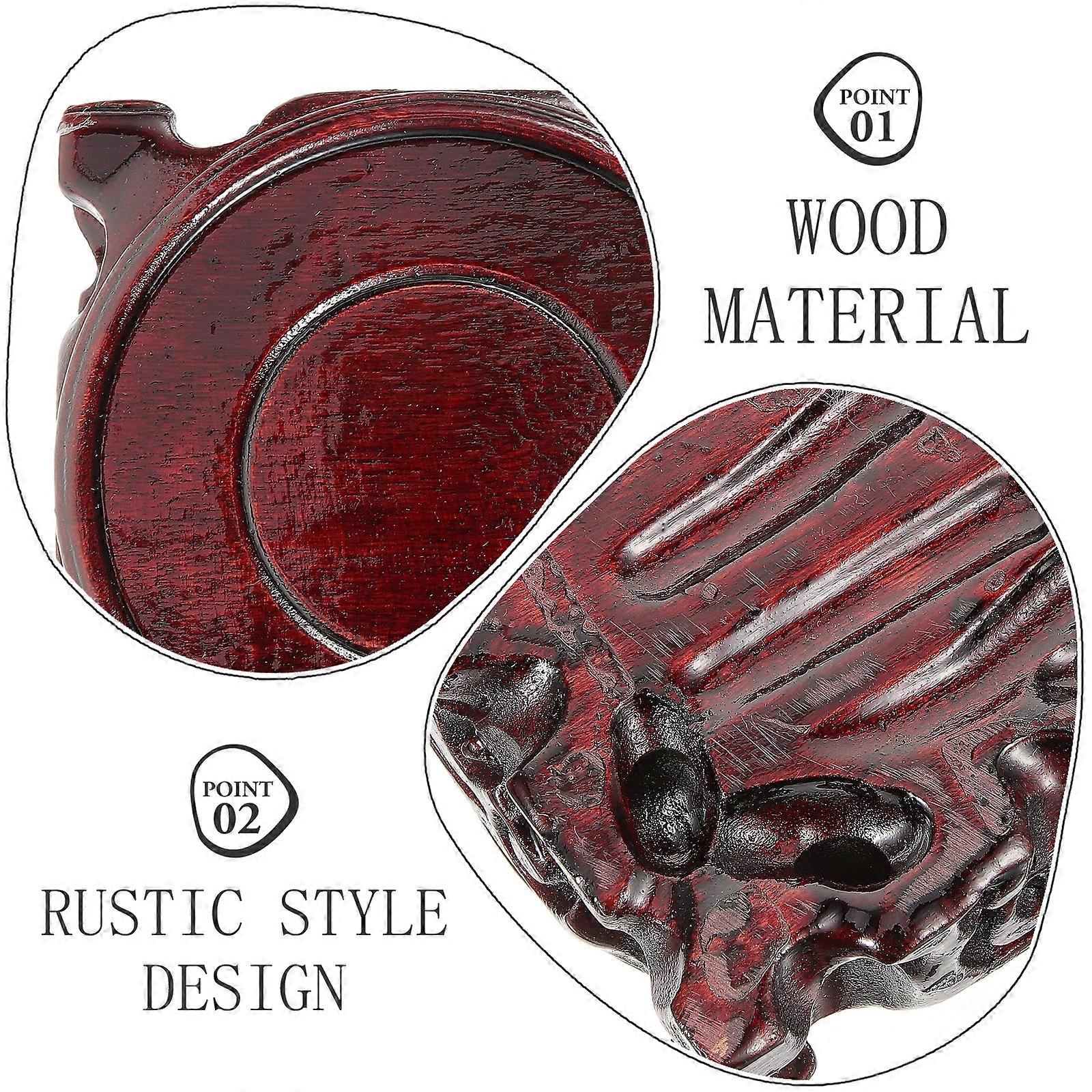 Nature Wood Display Base Carved Wooden Pedestal Buddha Statue Base for ...