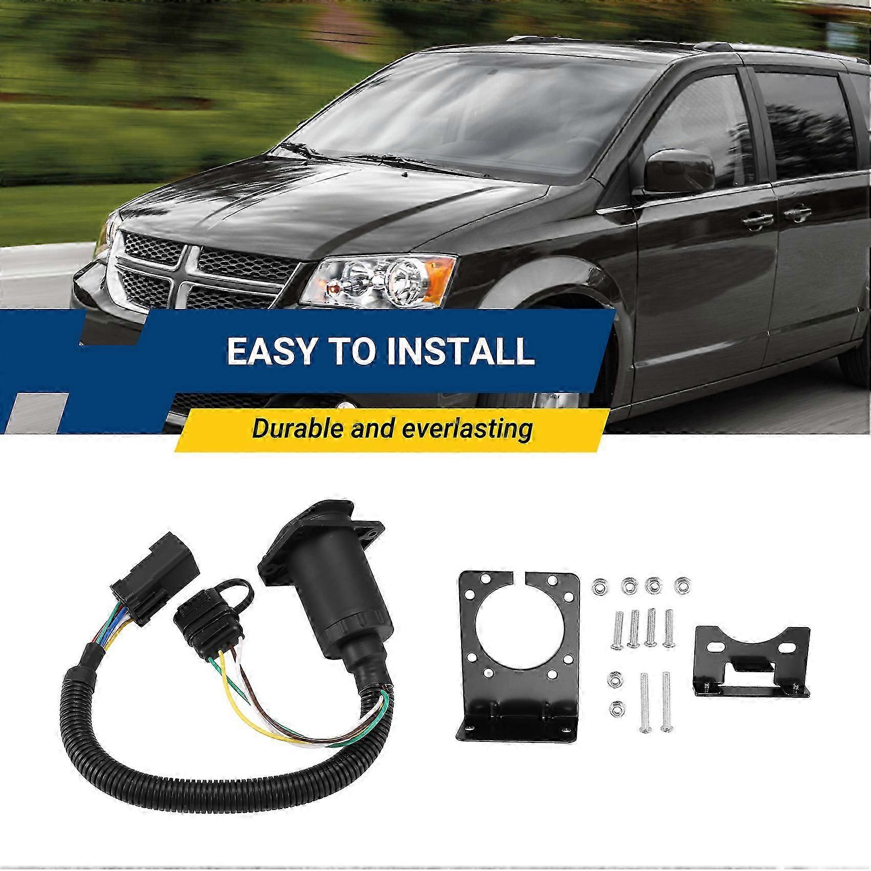 56038366AB Trailer Wiring 7-Way Pin Connector Plug for Ram Durango ...