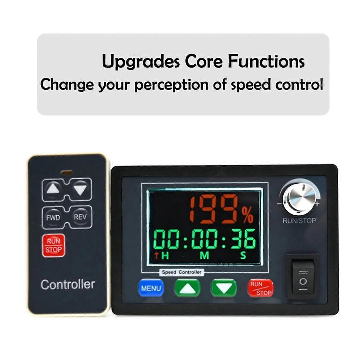 DC10-55V 40A PWM Motor Speed Controller Wireless Remote DC Brushed ...