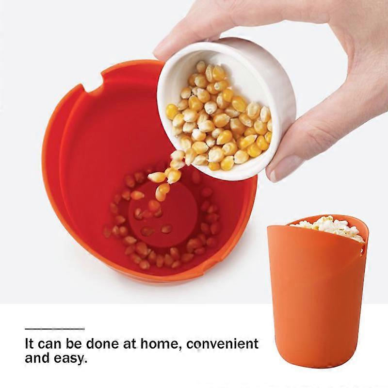 Popcorn Bucket Food Grade Silicone Foldable Microwave Popcorn Bucket ...