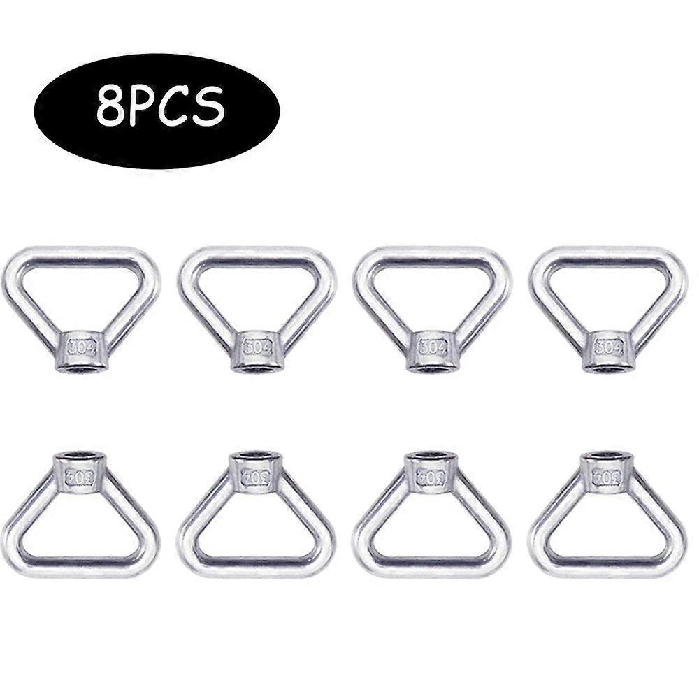 Lifting Eye Nut 8 Pieces M8 Ring Nut Screw Nut Silver 304 Stainless ...