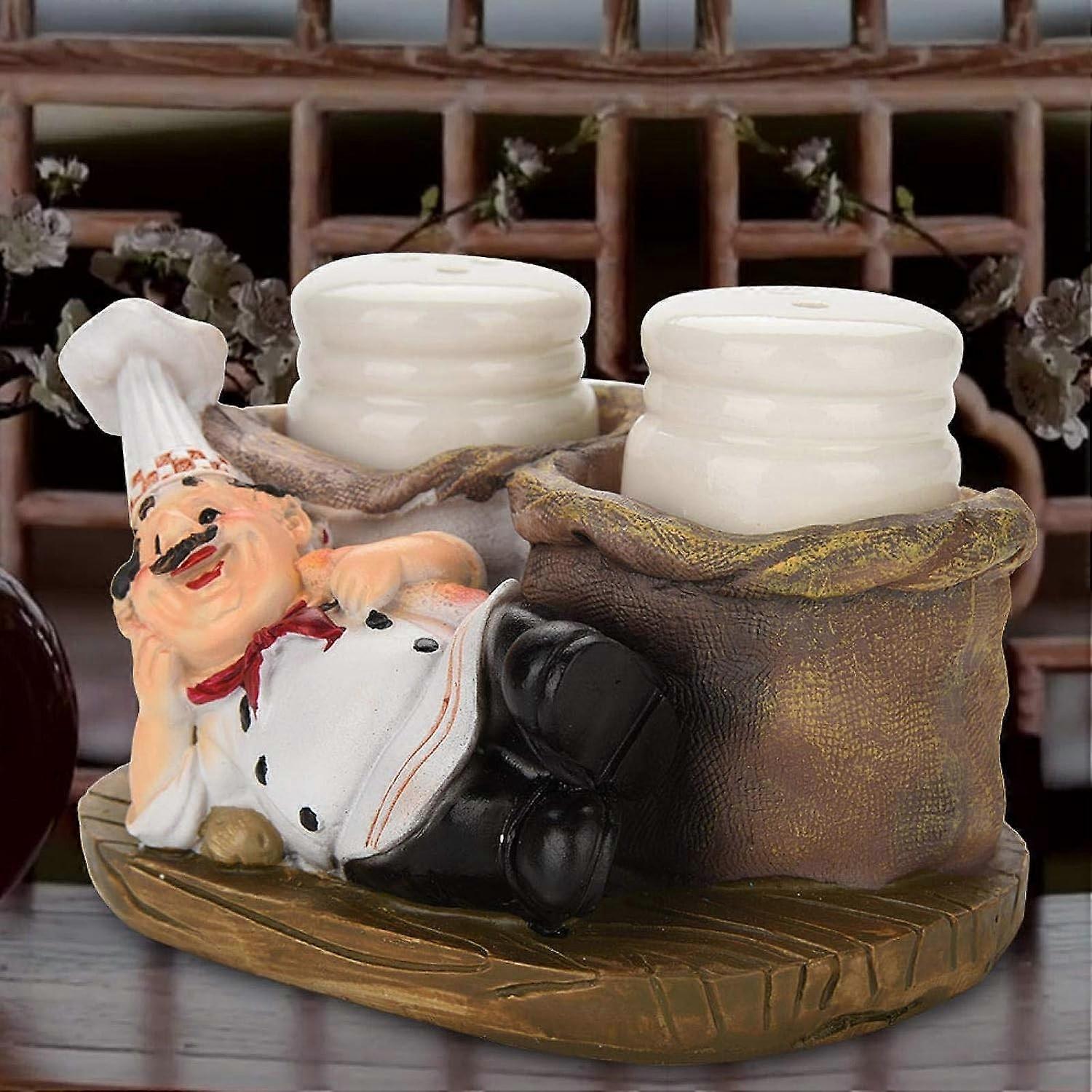Chef Salt and Pepper Shaker Set, Salt and Pepper Shaker Chef Decorative ...