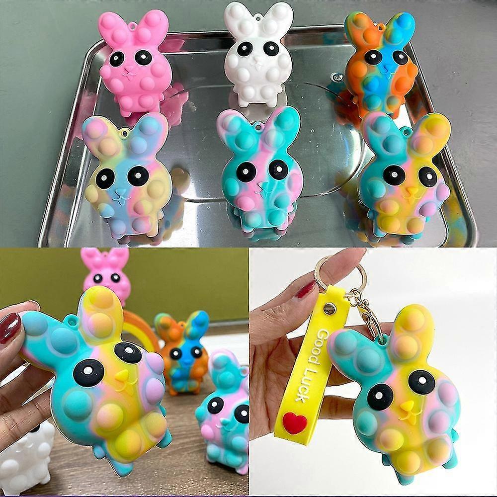 Pop Fidget Ball Rabbit Popper Toys 3d Anti-pressure Bunny Squeeze Pop ...