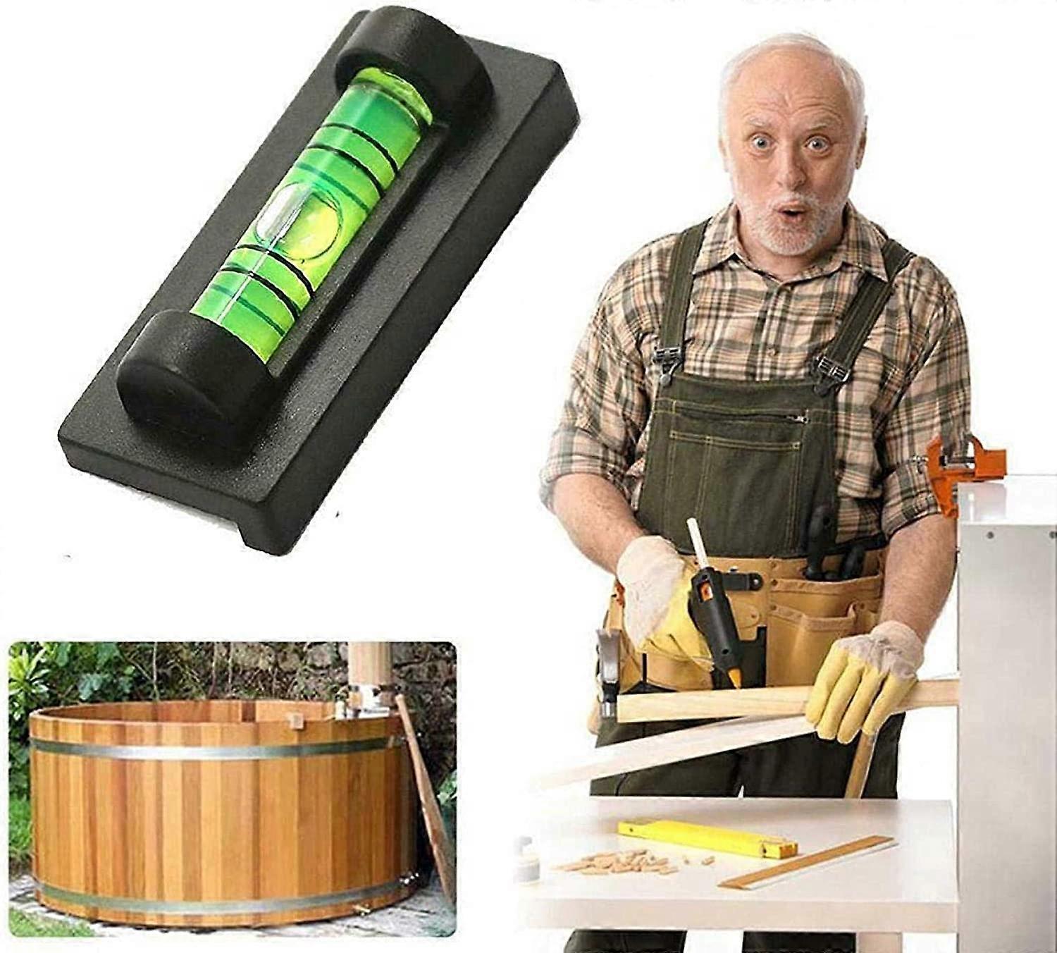 Small portable magnetic spirit level with mini tubular leveling tools ...