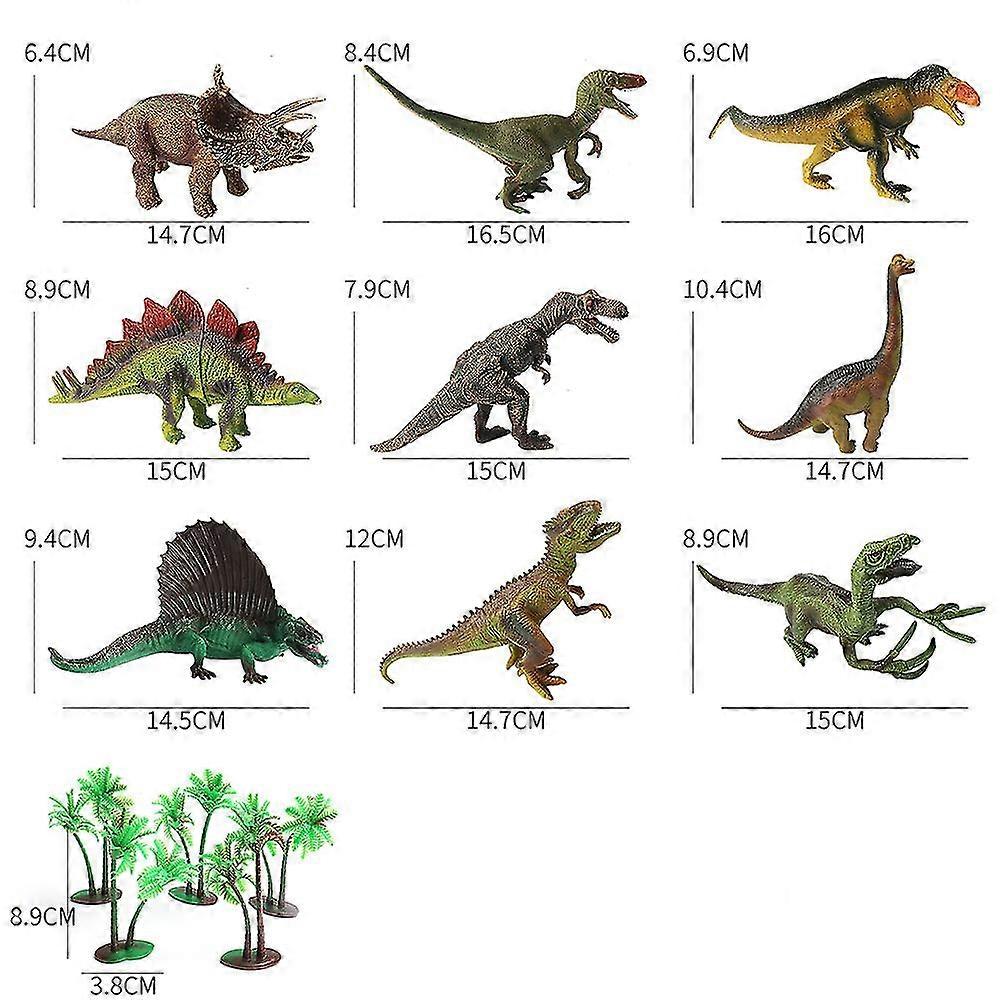 Dinosaur Toy Figure With Play Mat, Dinosaur Toy Set Dino Play Set ...