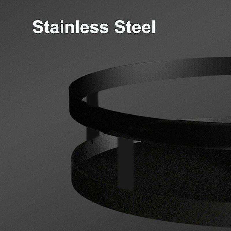 Black Kitchen Cupboard Turntable, Spice Rack Metal Swivel Tray, Round ...