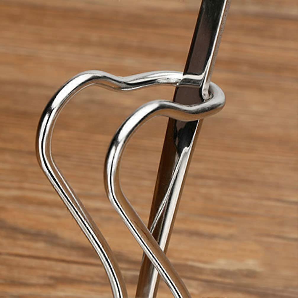 Soup Spoon Rest Holder Swan Shapes Stainless Steel Vertical Saving Soup ...