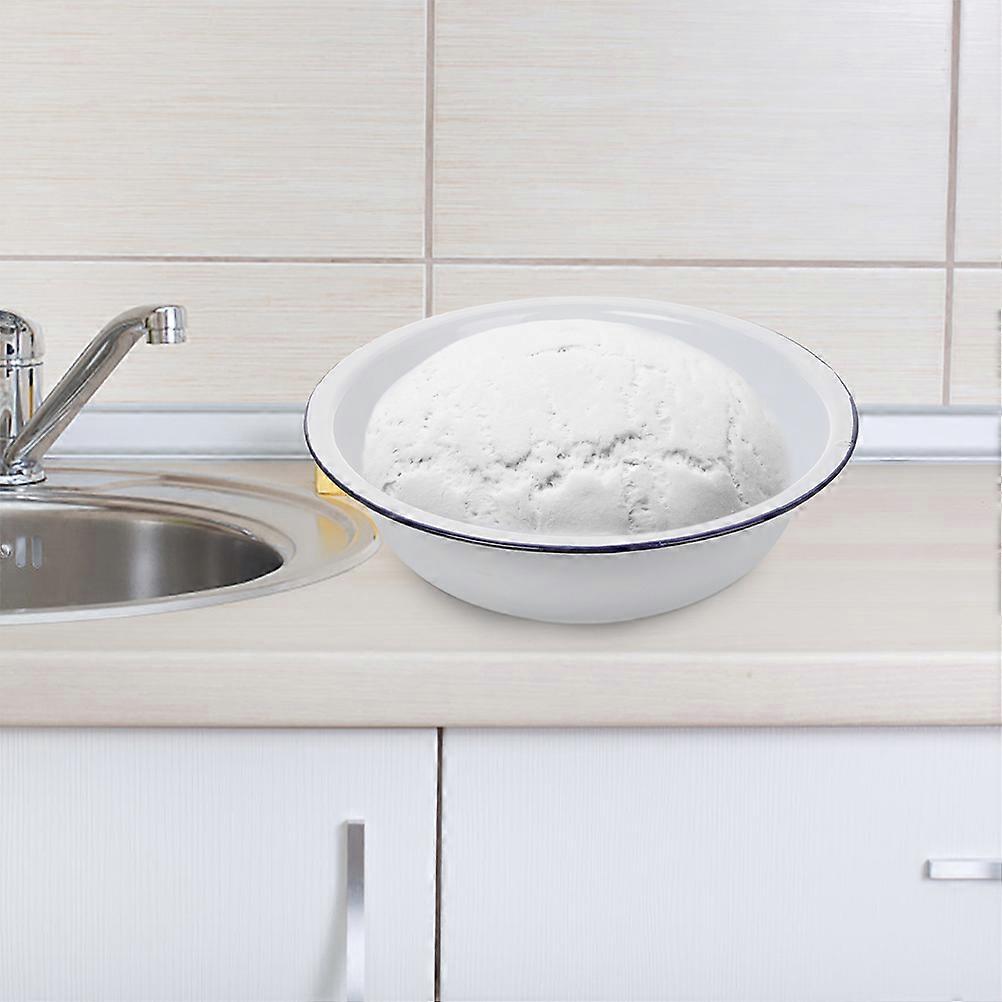 Large Enamel Basin Vintage Enamel Mixing Bowl Kitchen Enamelware Dishes ...