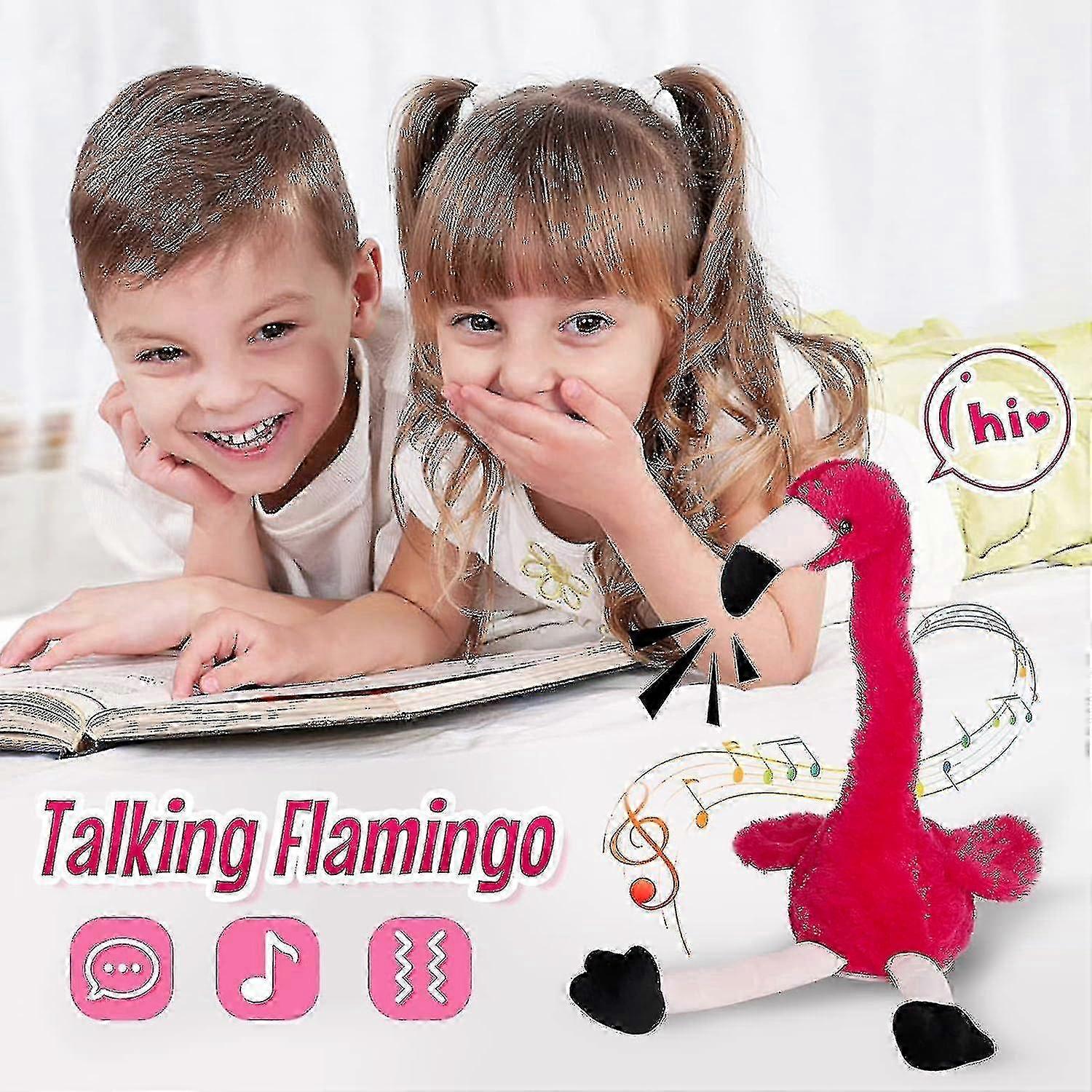Plush Toy，13 Talking Flamingo Repeat What You Said Interactive Cute ...