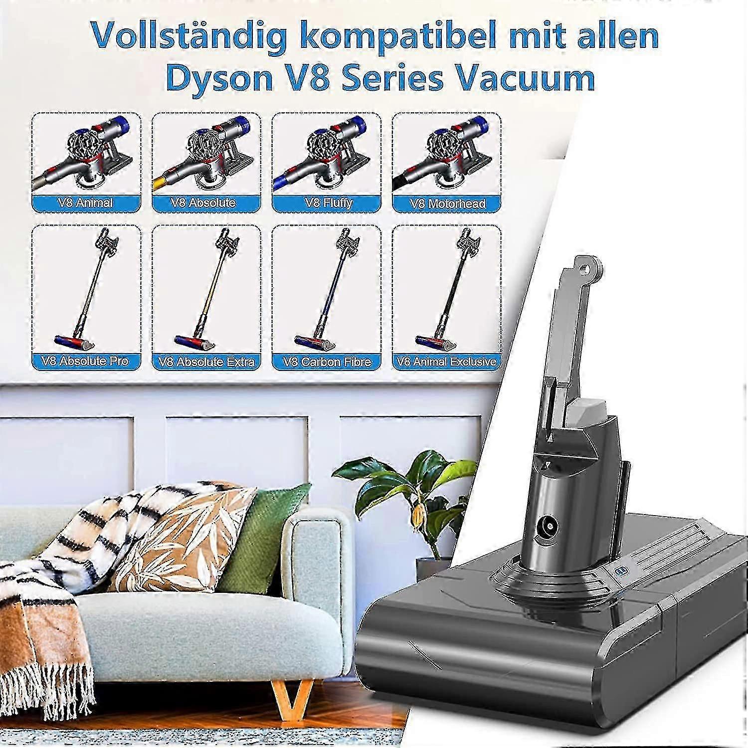 v8 Battery Motorhead Vacuum,V8 Battery, 21.6v 6000mah Sv10 Battery ...