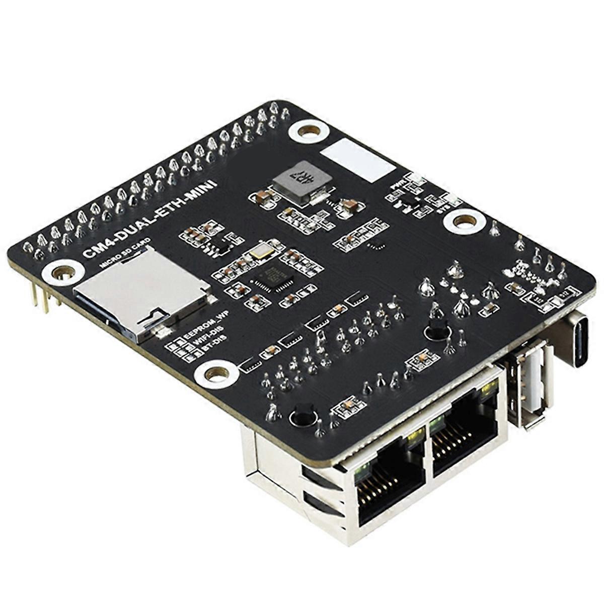 MINI Dual Ethernet CM4 Carrier Board for RPI Compute Module 4 Lite EMMC ...