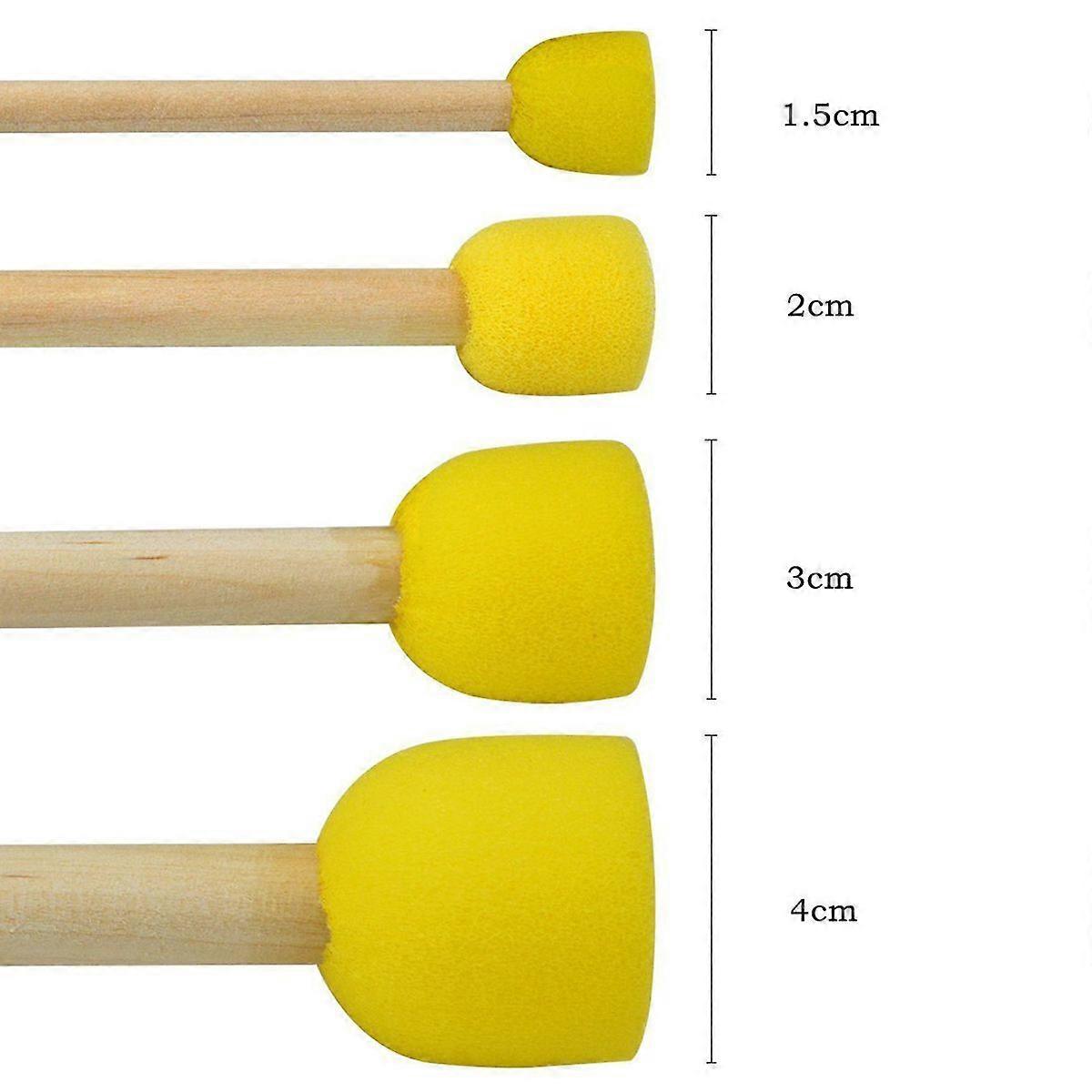 20 PCS Round Sponges Brush Set Kids Painting Tools - Sponge Painting ...