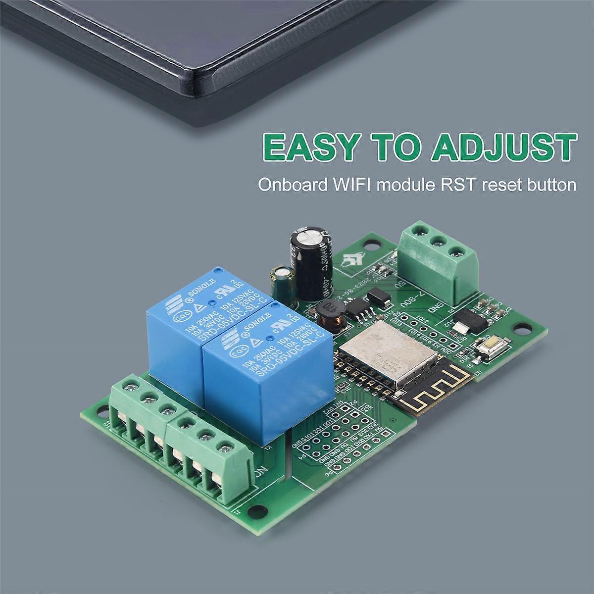 Esp8266 Esp-12F Wifi Relay Module 2Channel 5V/8-80V Network Relay ...