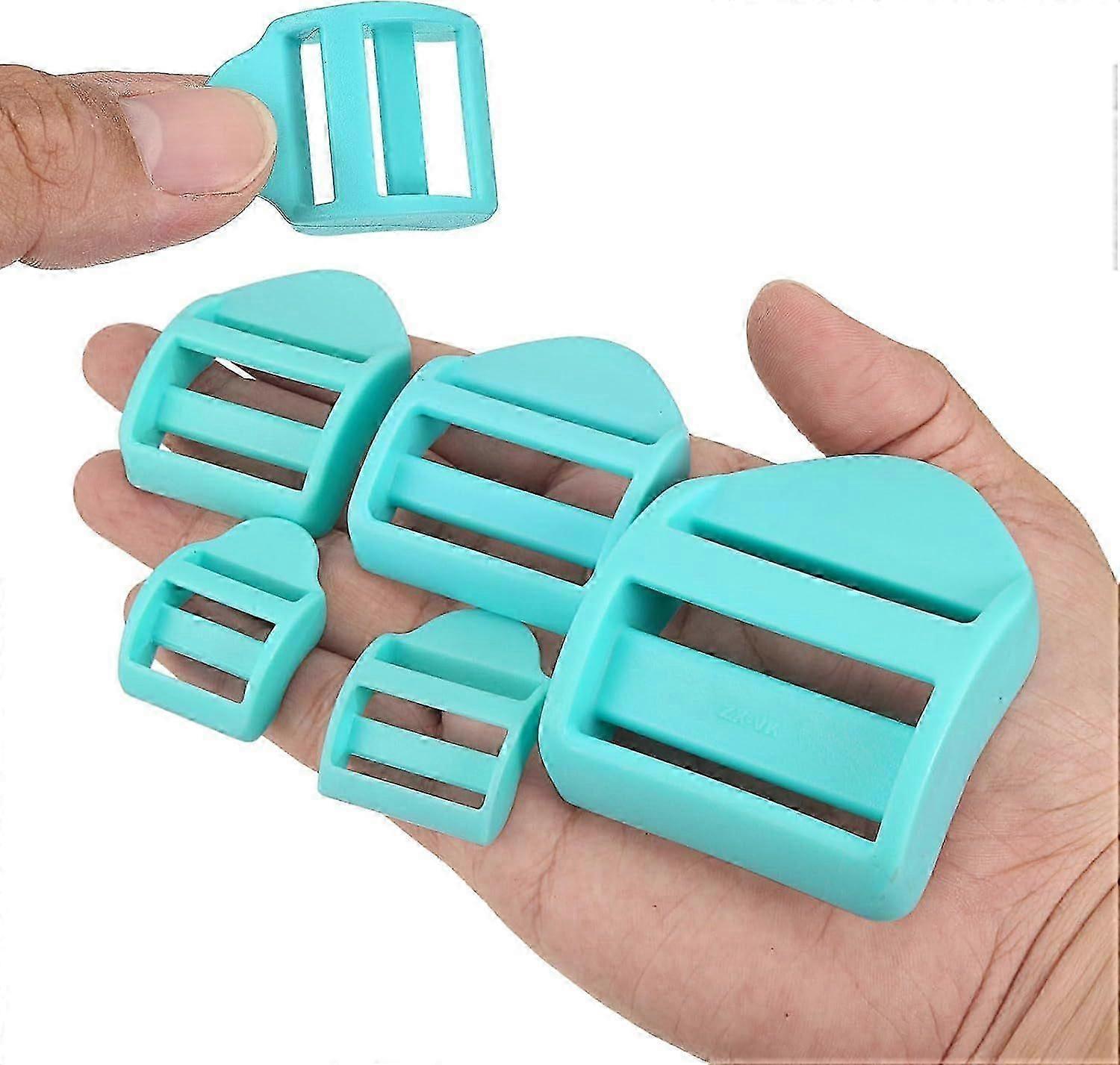 16Pcs Plastic Ladder Slider, Adjustable Lock Buckles Tension Lock Tri ...