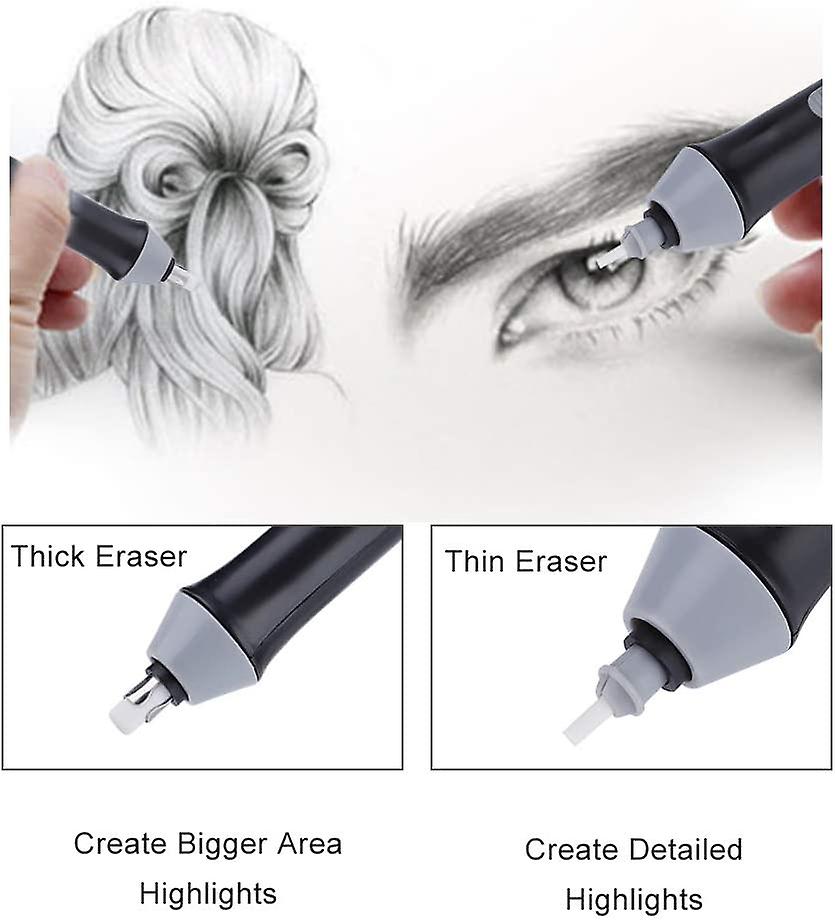 Electric Eraser, Electric Eraser Kit with 22 Automatic Eraser Refills ...