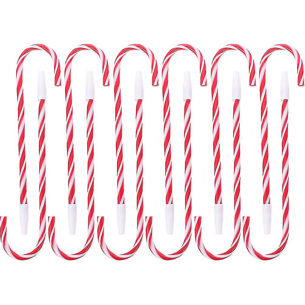 16Pcs Xmas Themed Ink Pens Plastic Xmas Gel Pens Candy Cane Modeling ...