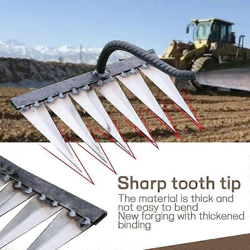 Garden rake Metal garden rake Hardened carbon steel rake for weeding ...