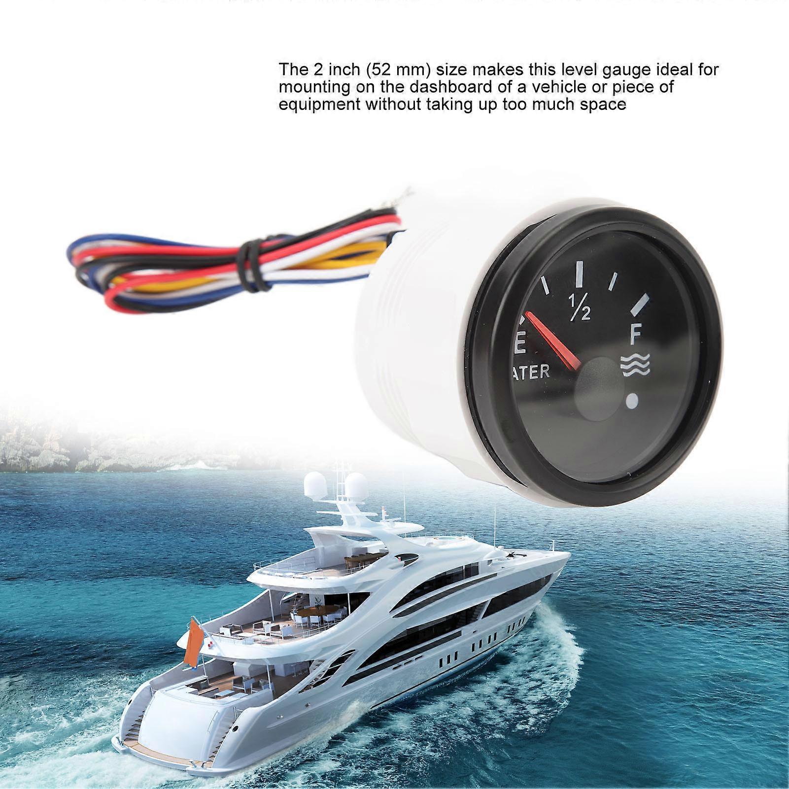 52MM Water Level Gauge DC9 to 32V 0 to 190 E1 2F Pointer Water Level ...