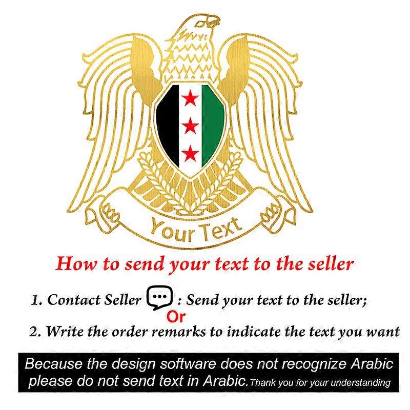 V8888 Custom Made Vinyl Decal Coat Of Arms Of Syria Car Sticker Waterproof Auto Exterior ...
