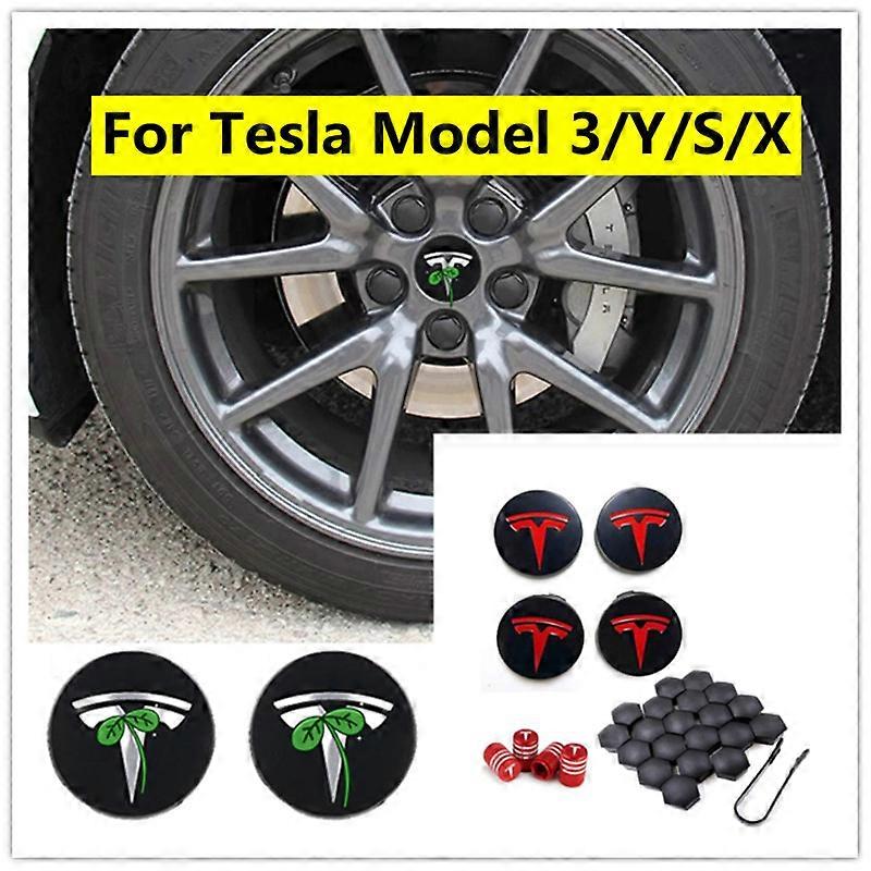Decorative Center Caps For Tesla Model 3//y/s/ X /wheel Screw Cap Logo ...