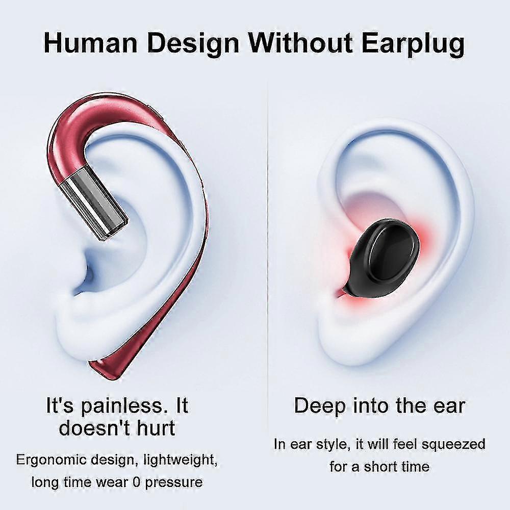 Bluetooth Headphones Non Ear Plug, Cancelling Handsfree Headset | Fruugo UK