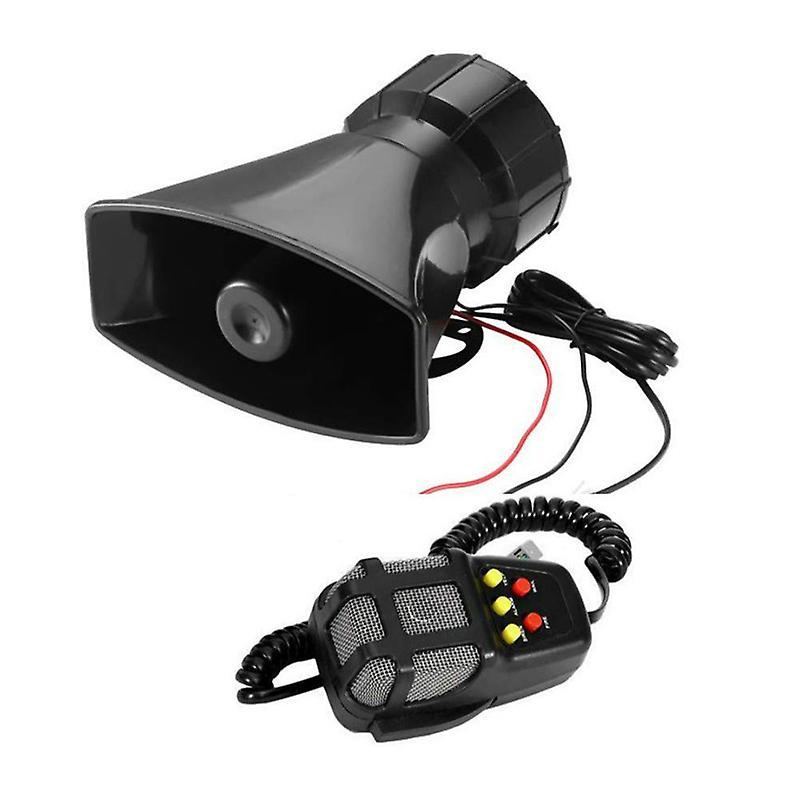 7-Sound Loud Police Fire Siren Car Warning Alarm Air Bugle PA Speaker ...