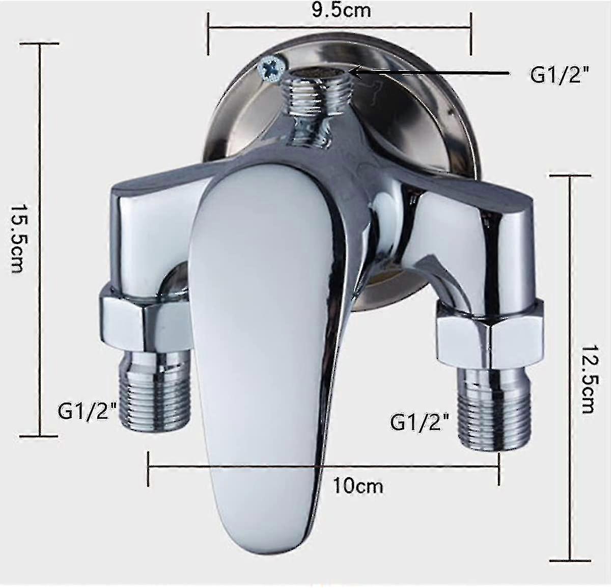 Shower Mixer Tap Set Bathroom Faucet Solar Water Heater Brass Mixer Tap ...