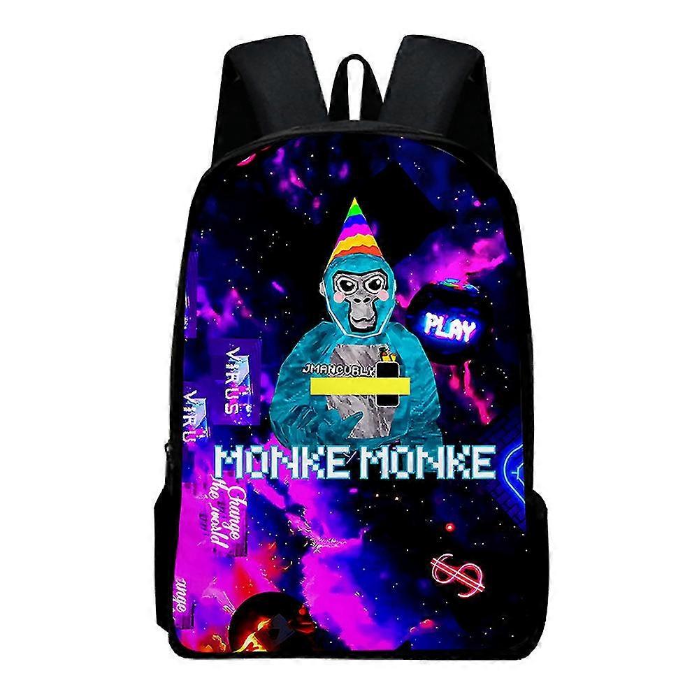 Gorilla Tags 3d backpack children kids boys girls junior high school ...