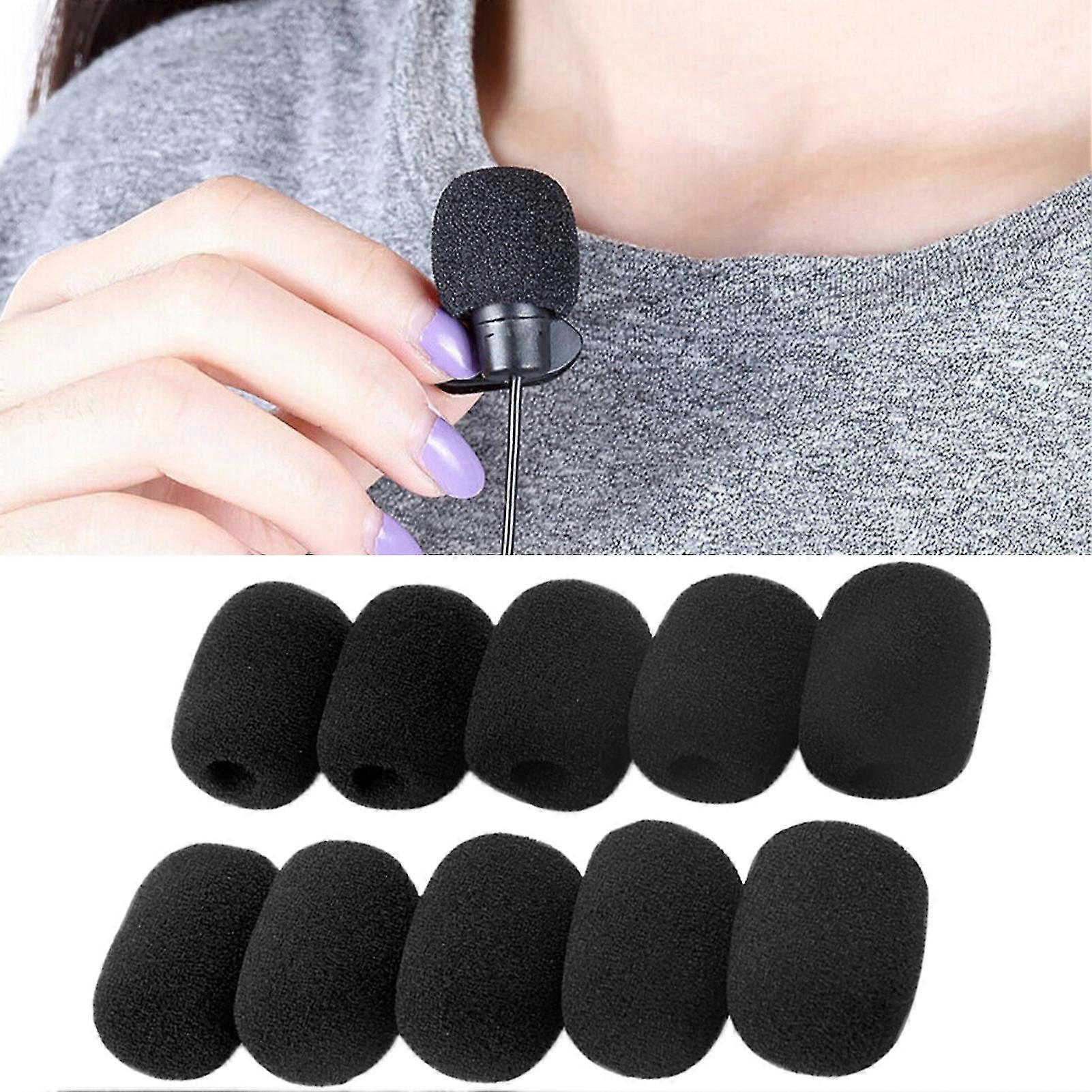 10pcs Microphone Windscreen Soft Sponge Mic Protector Headset Foam ...