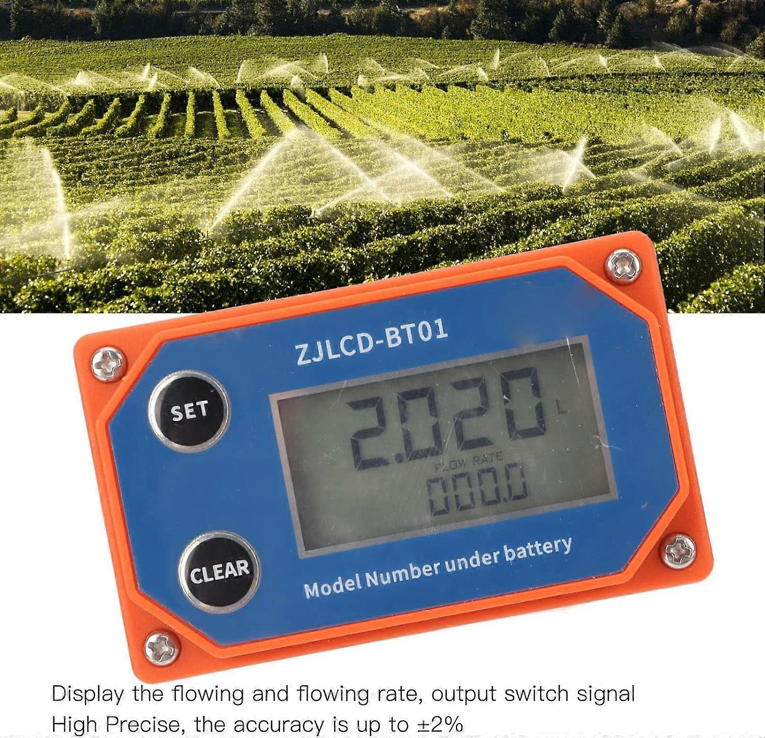 Water Flow Meter, High Accuracy Digital Hose Water Meter, Stainless ...