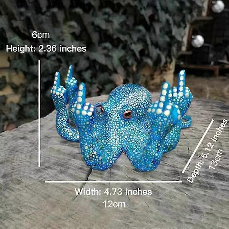 Luminous Gesture Octopus with Mother of Pearl,Octopus Statue,Ocean ...