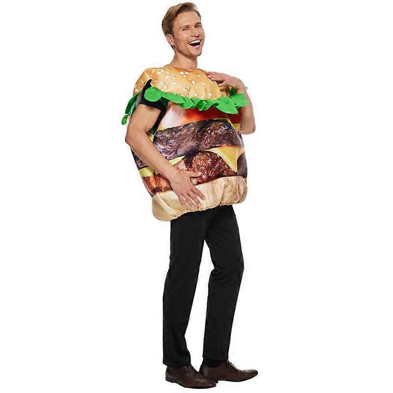 Halloween Men Funny Hamburger Costumes for Adult Women Fast Food ...